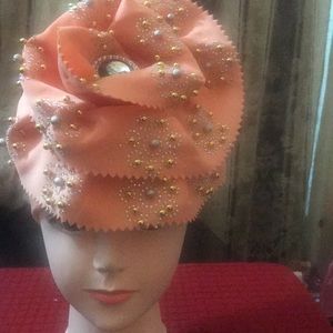 Abby | Accessories | Light Pink Color Cap For Ladies With Gold And ...